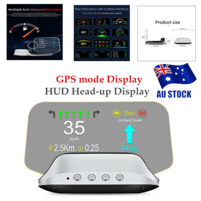 Universal GPS OBD2 HUD Digital Head Up Display Car Truck Speedometer ...