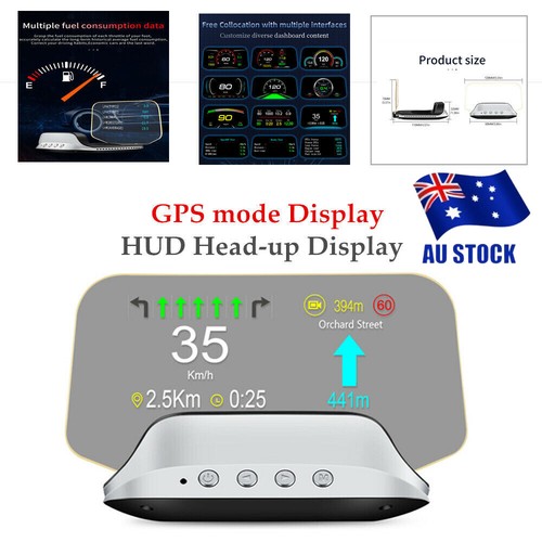 Universal GPS OBD2 HUD Digital Head Up Display Car Truck Speedometer ...