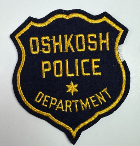 Oshkosh Police Wisconsin WI Felt Patch J7 | eBay
