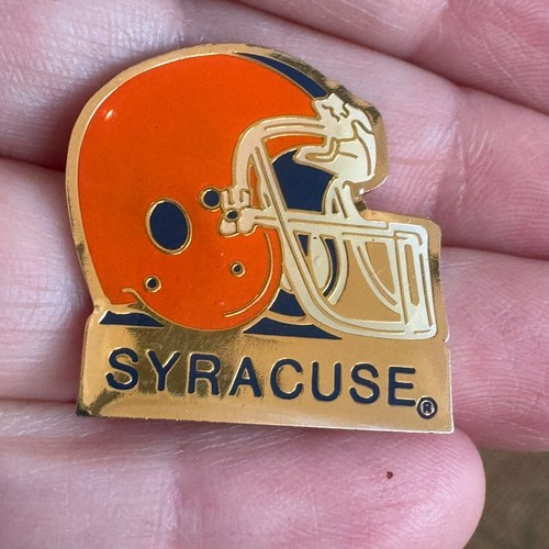 Vintage Syracuse University Helmet Lapel Pin Orange | eBay