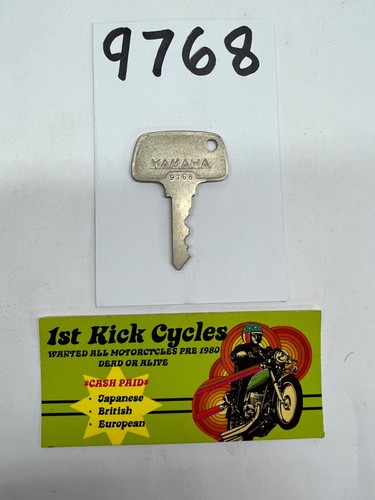 NOS YAMAHA MOTORCYCLE KEY GENUINE JAPAN ORIGINAL OEM PRE CUT # 9768 | eBay