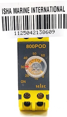 Selectron 800POD-ON-60S Din Rail True Power Off Analog Delay Timer ...