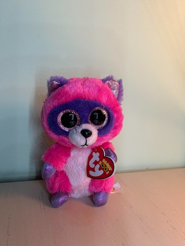 TY Beanie Boos - ROXIE the Racoon (Glitter Eyes) small 6" Plush NEW | eBay