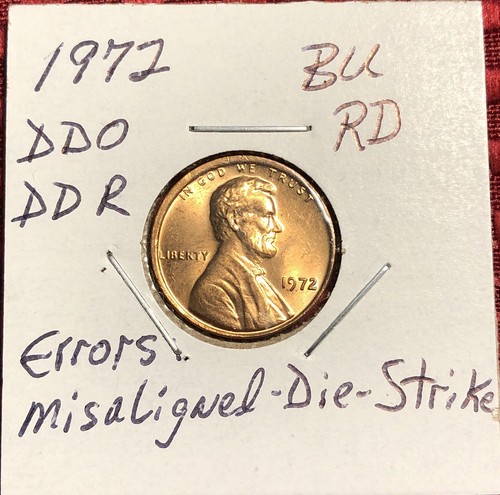 1972 Penny Errors: DDO, DDR ,Misaligned Die Strike & Brilliant ...