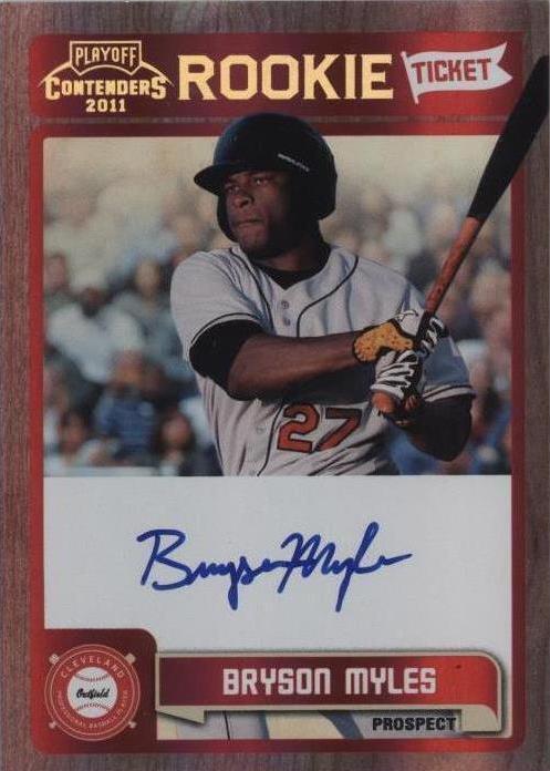 2011 Playoff Contenders - Rookie Tickets Signatures Bryson Myles #RT32 ...