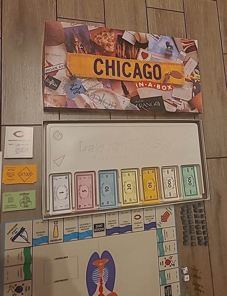 CHICAGO IN A BOX BOARD GAME CHICAGOPOLY LANDMARK EDITION EXCELLENT ...