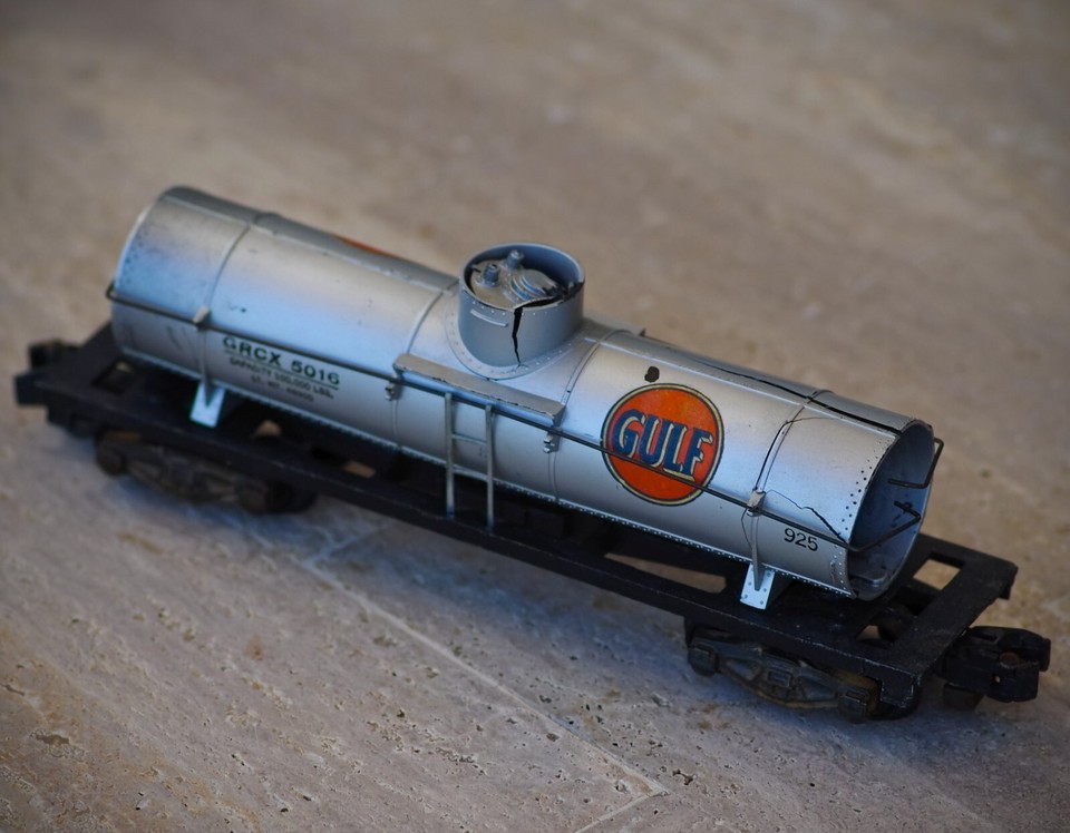 GILBERT American Flyer 925 Gulf Tank Car S Made in USA 1955 AS IS FOR ...