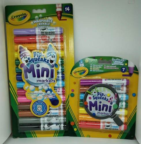 Crayola Pip Squeaks Washable Felt Tip Colouring Pens 7 Or 14 Mini ...