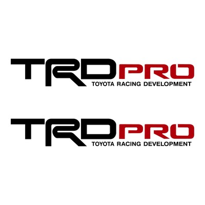 (2x) TRD PRO decal Vinyl Stickers for Toyota Tacoma & Tundra Bedside ...