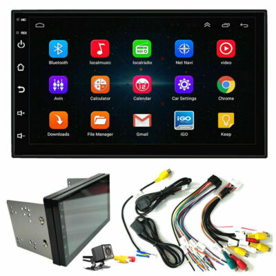 7" Double 2 DIN Android 10 Car Stereo MP5 Player GPS Nav WiFi BT FM ...