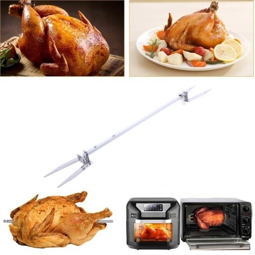 Stainless Steel Grills Rotisserie Forks Spit Rods Barbecue Rotating ...