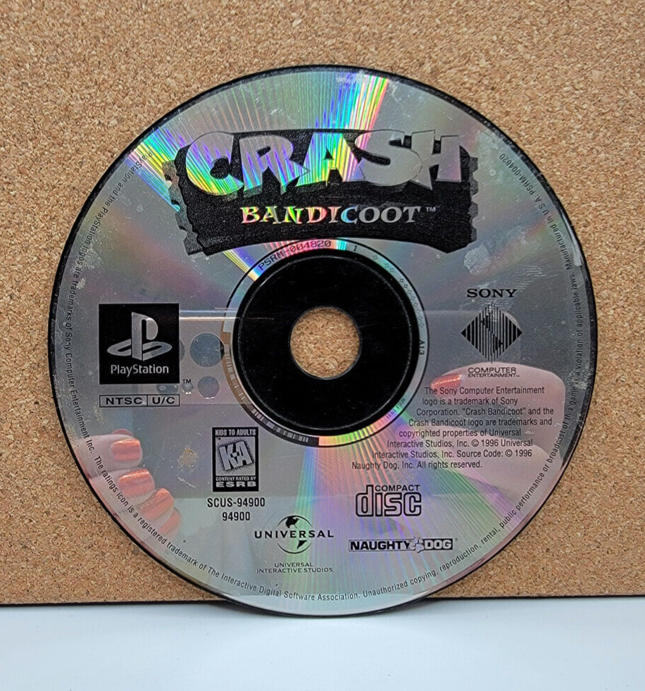 Crash Bandicoot (PlayStation 1, 1996) DISC ONLY PS1 711719627623 | eBay