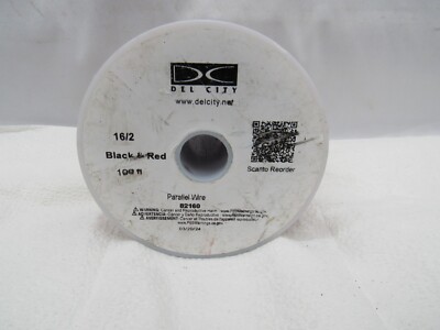 Del City 16/2 Black & Red Parallel Wire 100 Foot Spool P/N 82160 | eBay