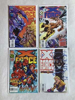 X force #45-48 Lot Marvel 1995 Sabretooth Mimic Deadpool Siryn | eBay