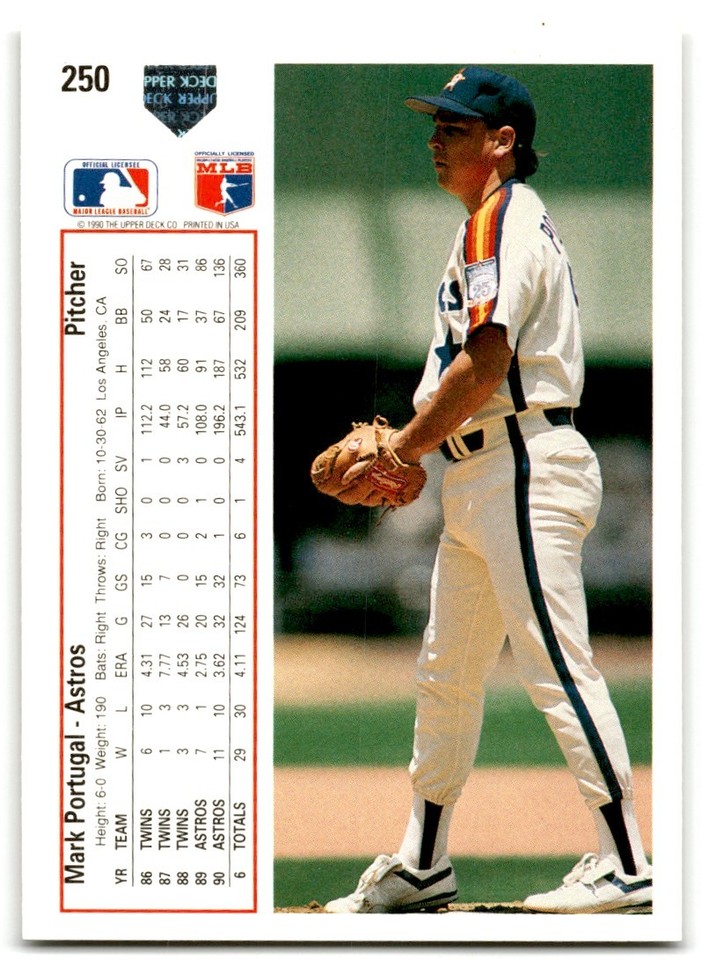1991 Upper Deck Mark Portugal Houston Astros #250 | eBay