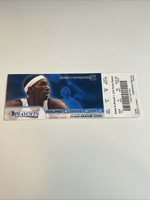 2007 NBA Playoffs Rd 1 Game 2 GS Warriors Dallas Mavericks Ticket 4/25 ...