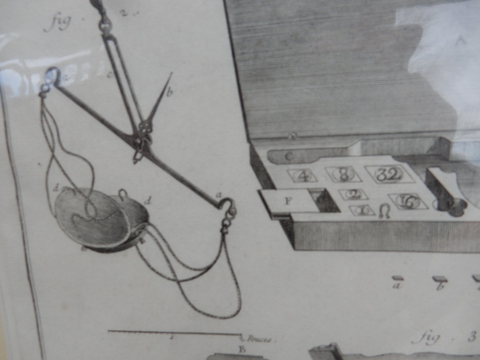 WEIGHTS MEASURES SCALES amazing mounted 1700s engravings GIFT POTENTIAL ...