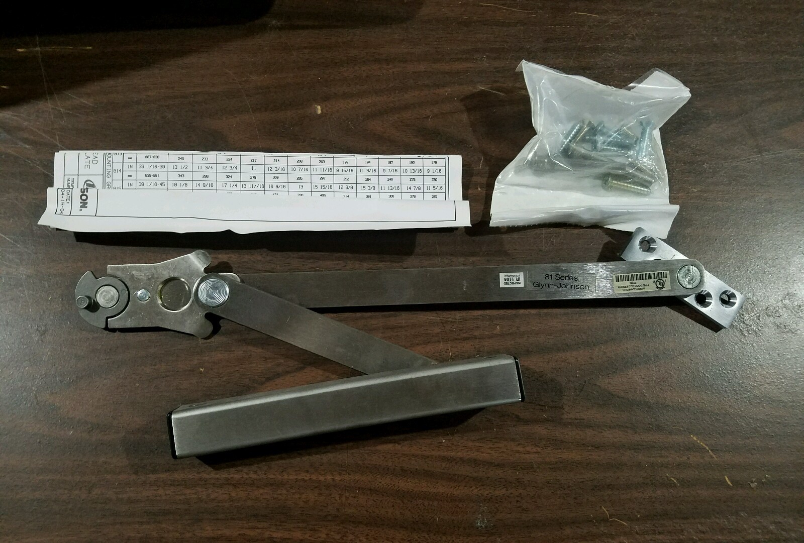 Glynn Johnson OH 11570 813S US32D Surface Overhead Stop 1 3/4" | eBay