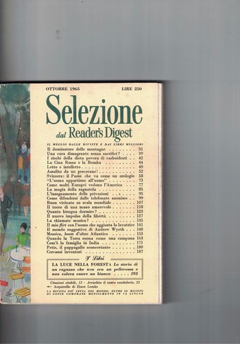 1965 10 - SELEZIONE DAL READER'S DIGEST - 10 1965 | eBay