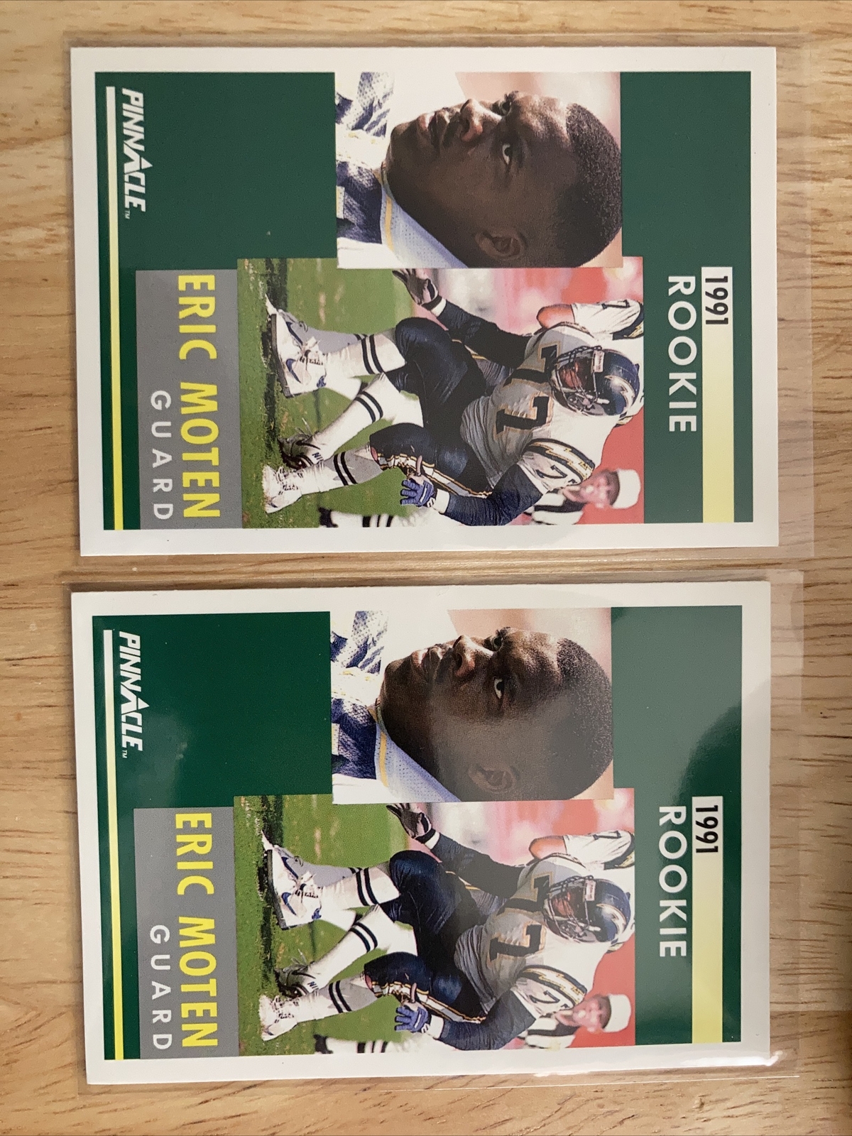 1991 Pinnacle Football #310 Eric Moten RC lot of 2 | eBay