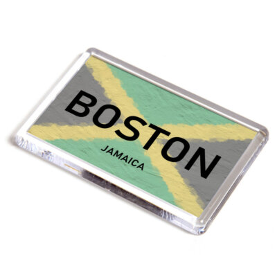 FRIDGE MAGNET - Boston - Jamaica Flag | eBay UK