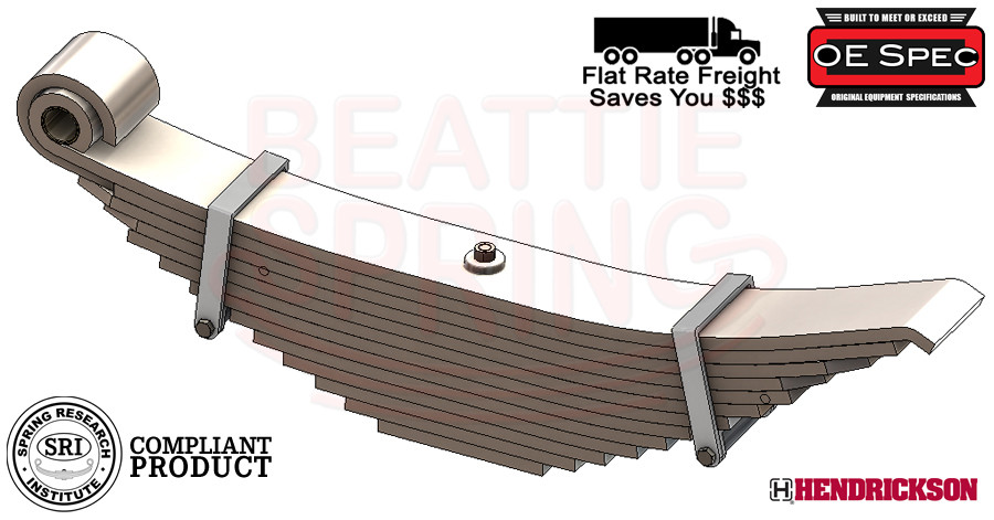 Genuine Hendrickson Walking Beam Suspension Leaf Spring 12 Leaf | eBay