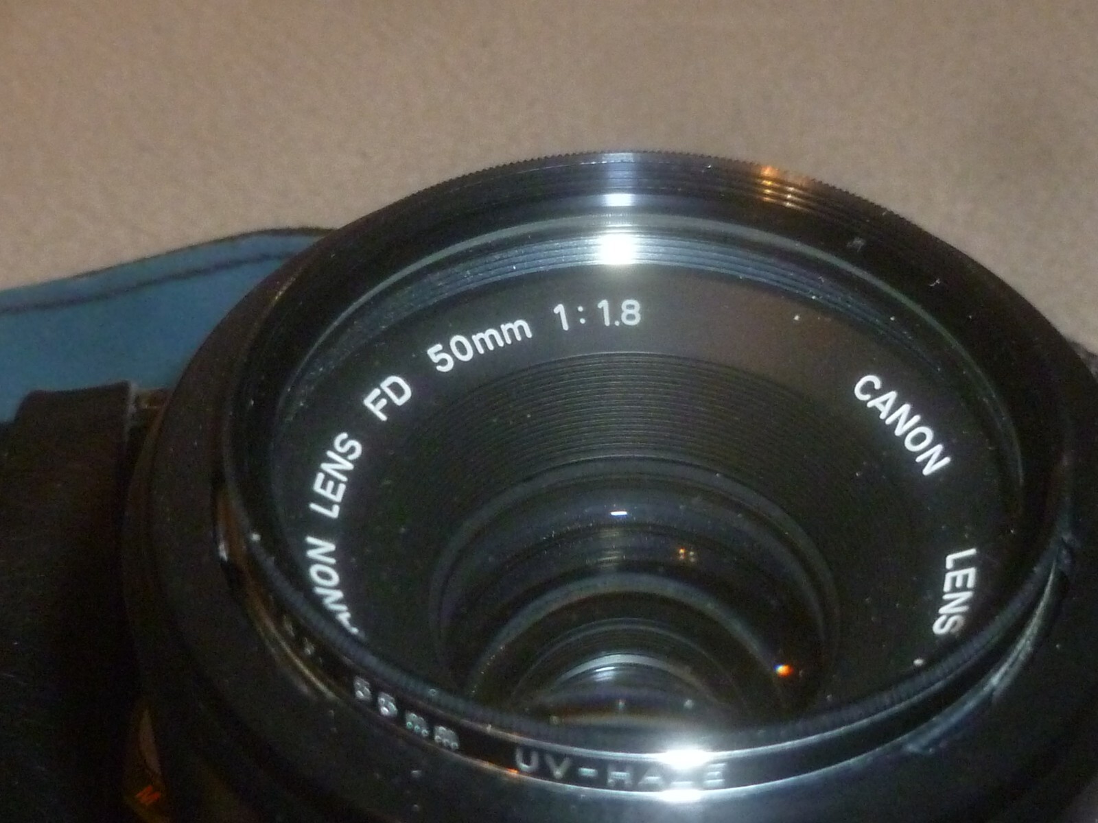 CANON FTB QL SLR CAMERA W VIVITAR 55MM UV HAZE FILTER 1:1.8 LENS FD ...