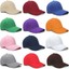 12 Pieces Unisex Plain Baseball Cap Solid Color Hat Adjustable Wool ...
