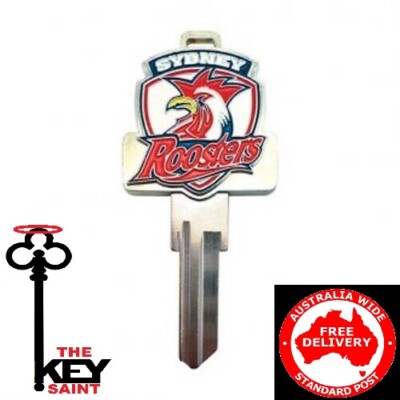 Sydney Roosters 3D NRL Lockwood LW4 Blank House Key - Ltd Stock ...