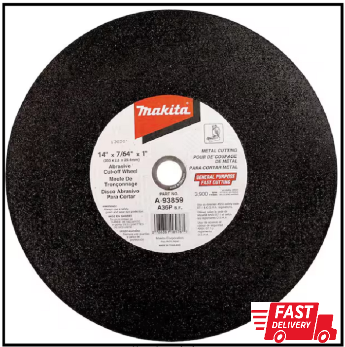 5 Pack Makita Chop Saw Metal 14-Inch Cut-Off Blade Cuts Steel Angle ...