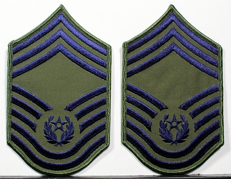 USAF Female Chief Master Sergeant of the Air Force Stripes OD Fatigue ...