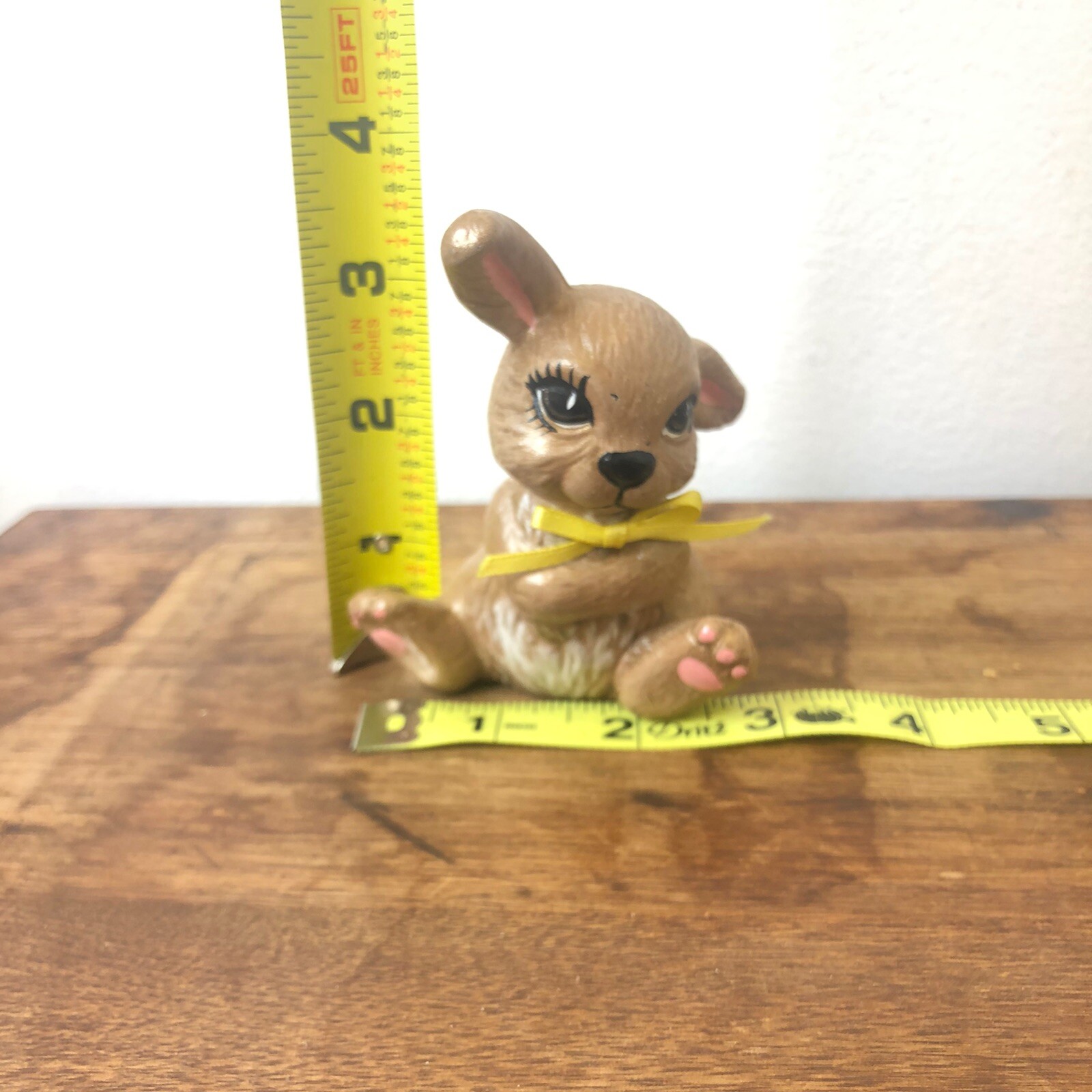 Vintage Brown Ceramic Bunny Rabbit Figurine 1987 Easter Spring Decor 3 ...