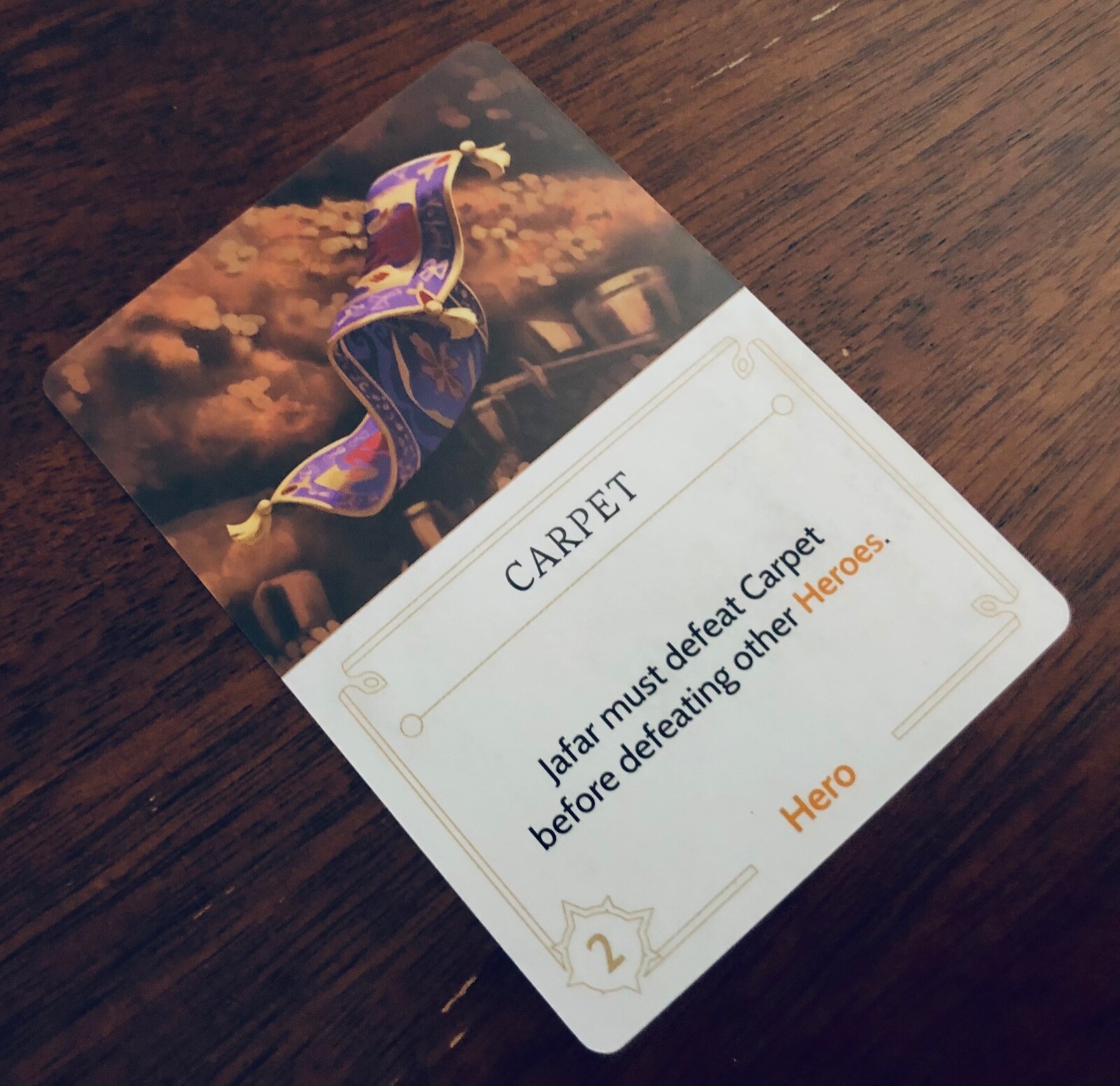 Disney Villainous | Jafar Hero 'Carpet' Fate Card | Extra/Replacement ...