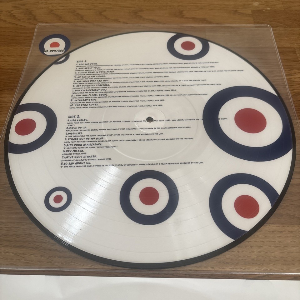 The Jam Picture Disc Ltd Vinyl Record - Paul Weller - Style Council ...