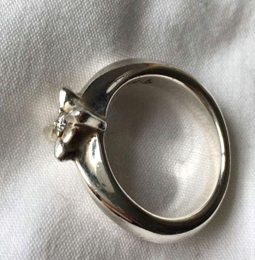 Bloody Mary Diamond Pinky Ring SILVER #0601 | eBay