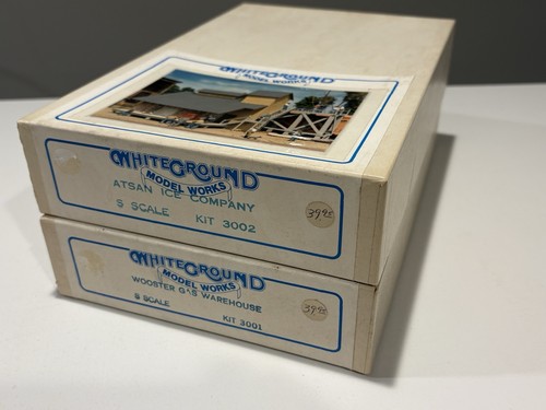 Lot Of 2 S Scale White-Ground Model Works Structure Kits # 3001 & 3002 ...
