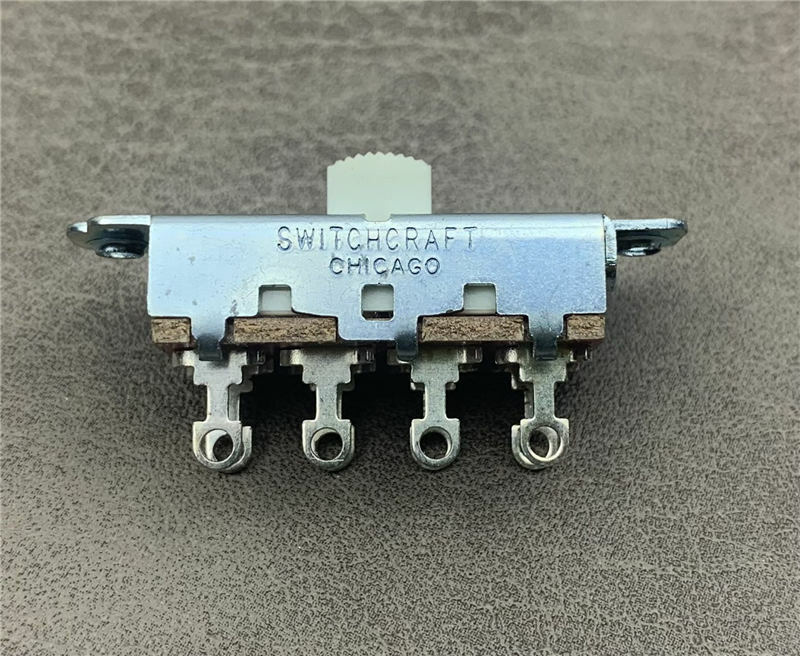 (5) Switchcraft White 3-way Slide Switch for Fender Mustang Guitar EP ...