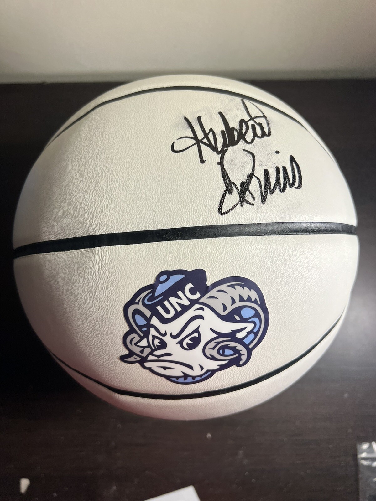 Hubert Hubie Davis Signed Basketball North Carolina UNC | eBay