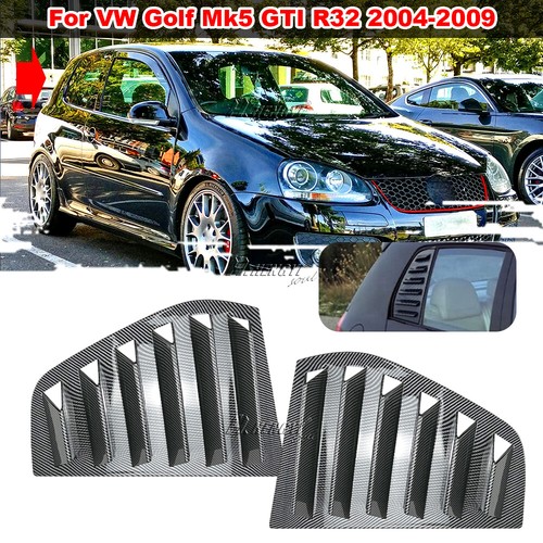 Carbon Fiber Style Rear Window Louver Shutter Cover For Golf Mk5 2004 ...