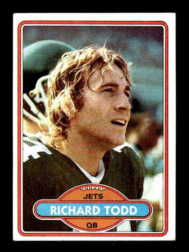 1980 Football Topps Richard Todd New York Jets #405 | eBay
