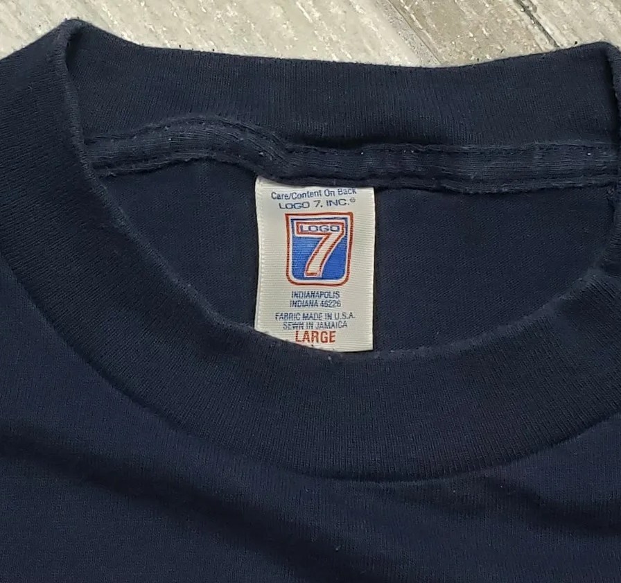 Vintage 90s Atlanta Braves Logo 7 T-Shirt Men's XL Navy | eBay