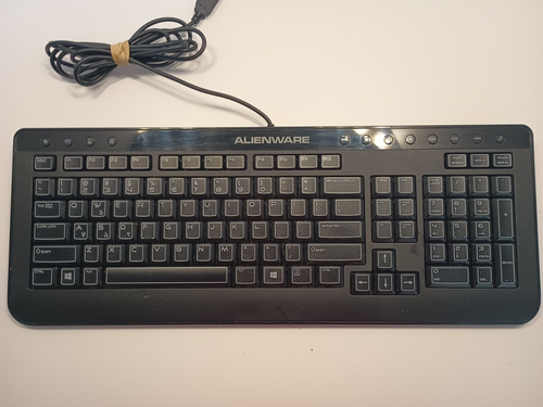 Alienware SK-8165 Black Wired USB Multimedia Integration Gaming ...