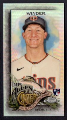 Josh Winder 2022 Topps Allen & Ginter Chrome Rookie Mini Refractor Card ...