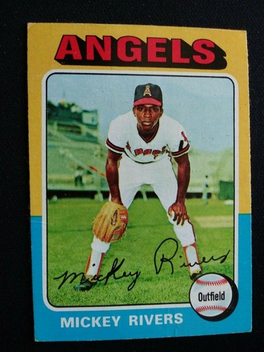 1975 Topps Baseball Card # 164 Mickey Rivers - California Angles | eBay