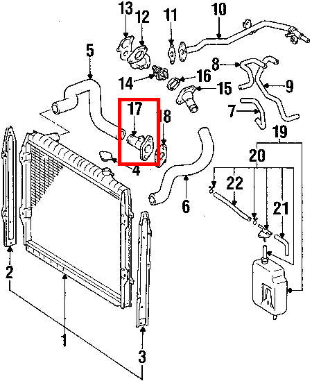 NEW Water Outlet for Toyota 4Runner T100 Tacoma 2.4L 2.7L | eBay