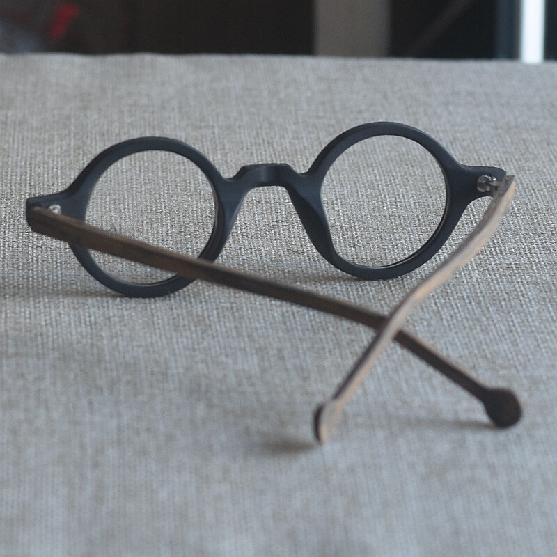 Round Black eyeglass frame small glasses men women black round frame ...