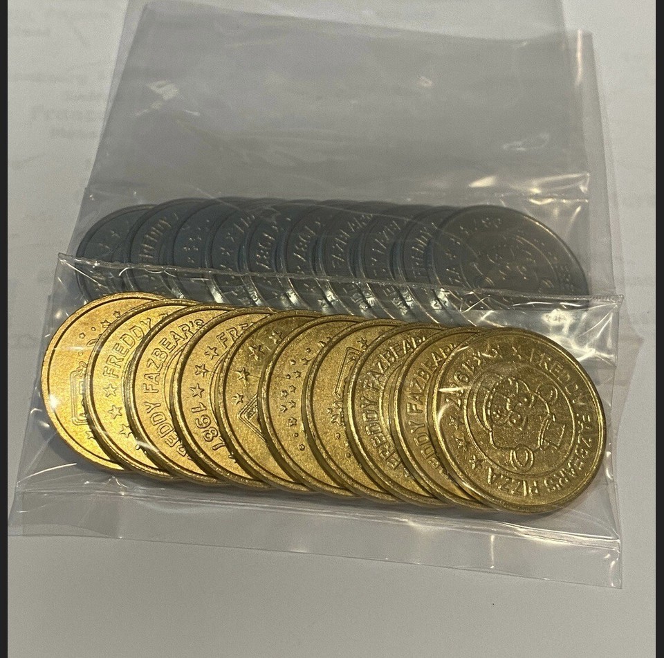 10 FIVE NIGHTS AT FREDDY'S FNAF TOKEN COINS Party Favor BRASS | eBay
