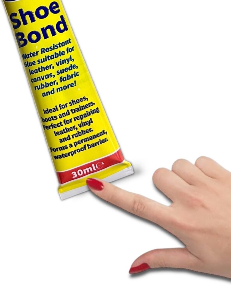 2 Pcs SHOE BOND Glue Adhesive Flexible Shoes Trainers Clothes Fabric ...
