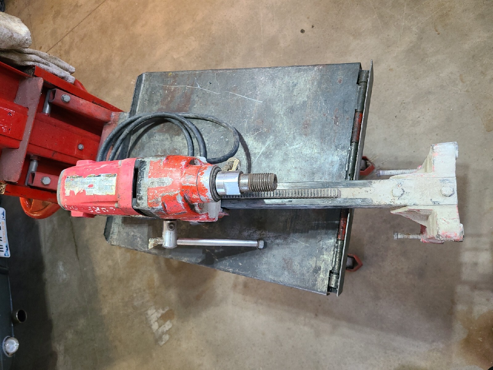 RIDGID RB-206 CORE DRILL RIG with VACUUM STAND HILTI DIAMOND MILWAUKEE ...
