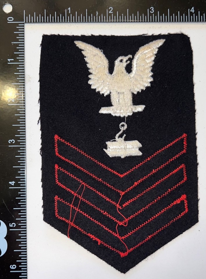 USN US Navy Steelworker Petty Officer 1st Class BLUE Rate Patch | eBay